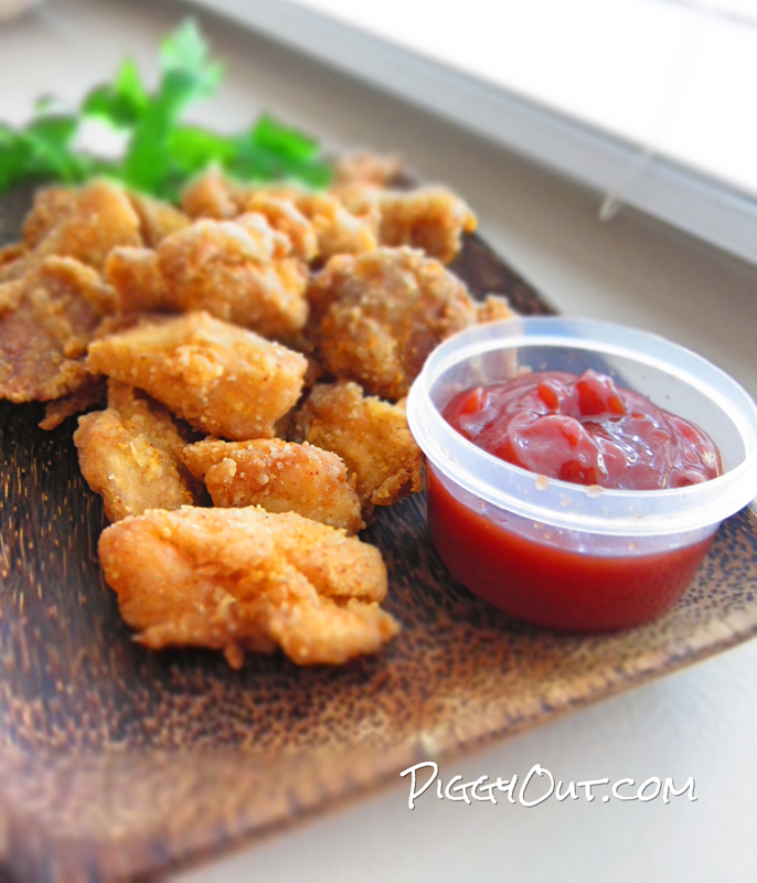 Crunchy Popcorn Chicken - Piggy Out