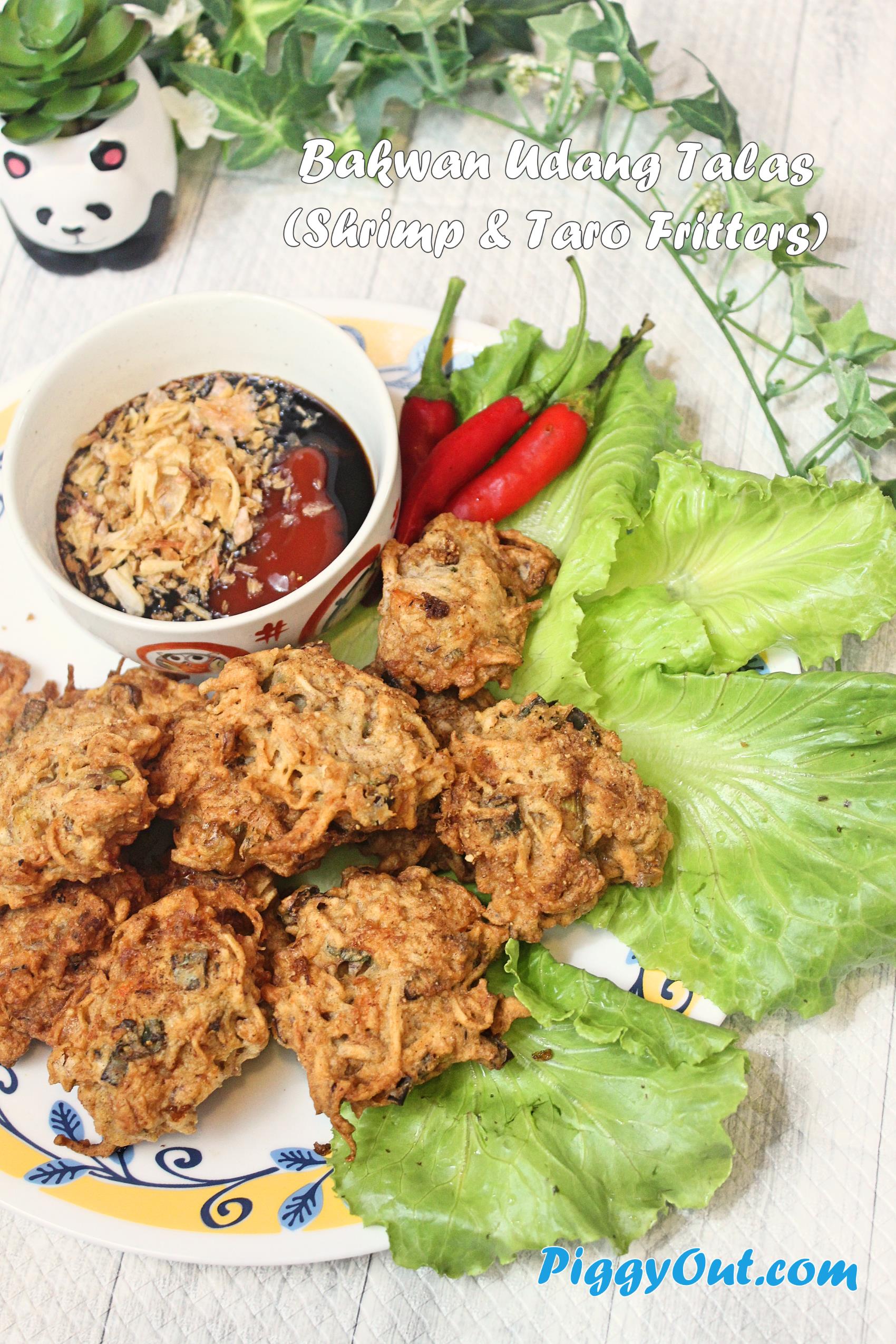 Bakwan Udang Talas (Shrimp & Taro Fritters) - Piggy Out