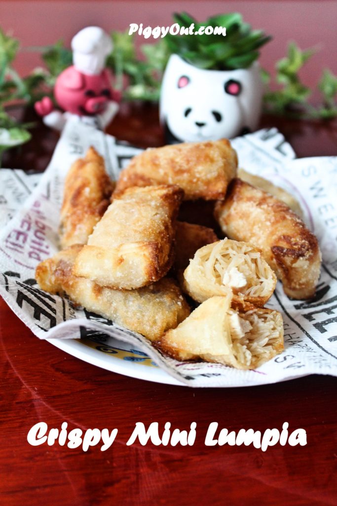 Crunchy Homemade Mini Lumpia - Piggy Out